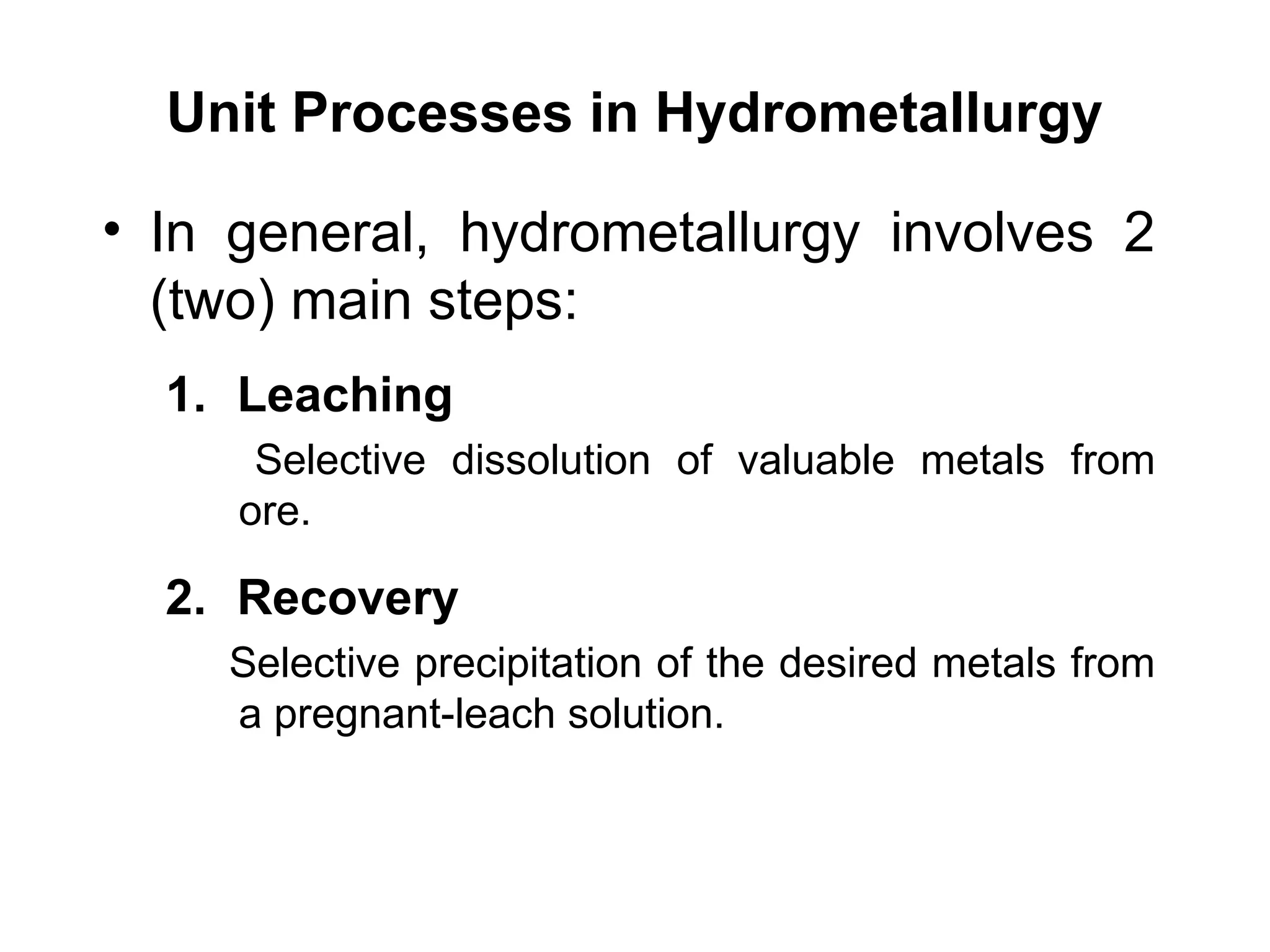 hydrometallurgyy-extractive metallurgyy.ppt