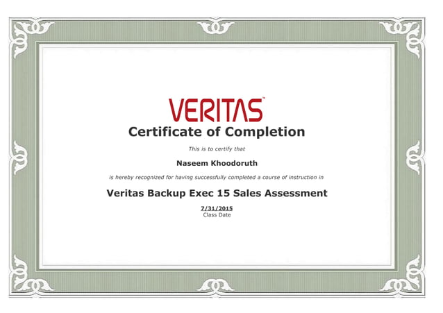 Backup Exec 15 VSE | PPT