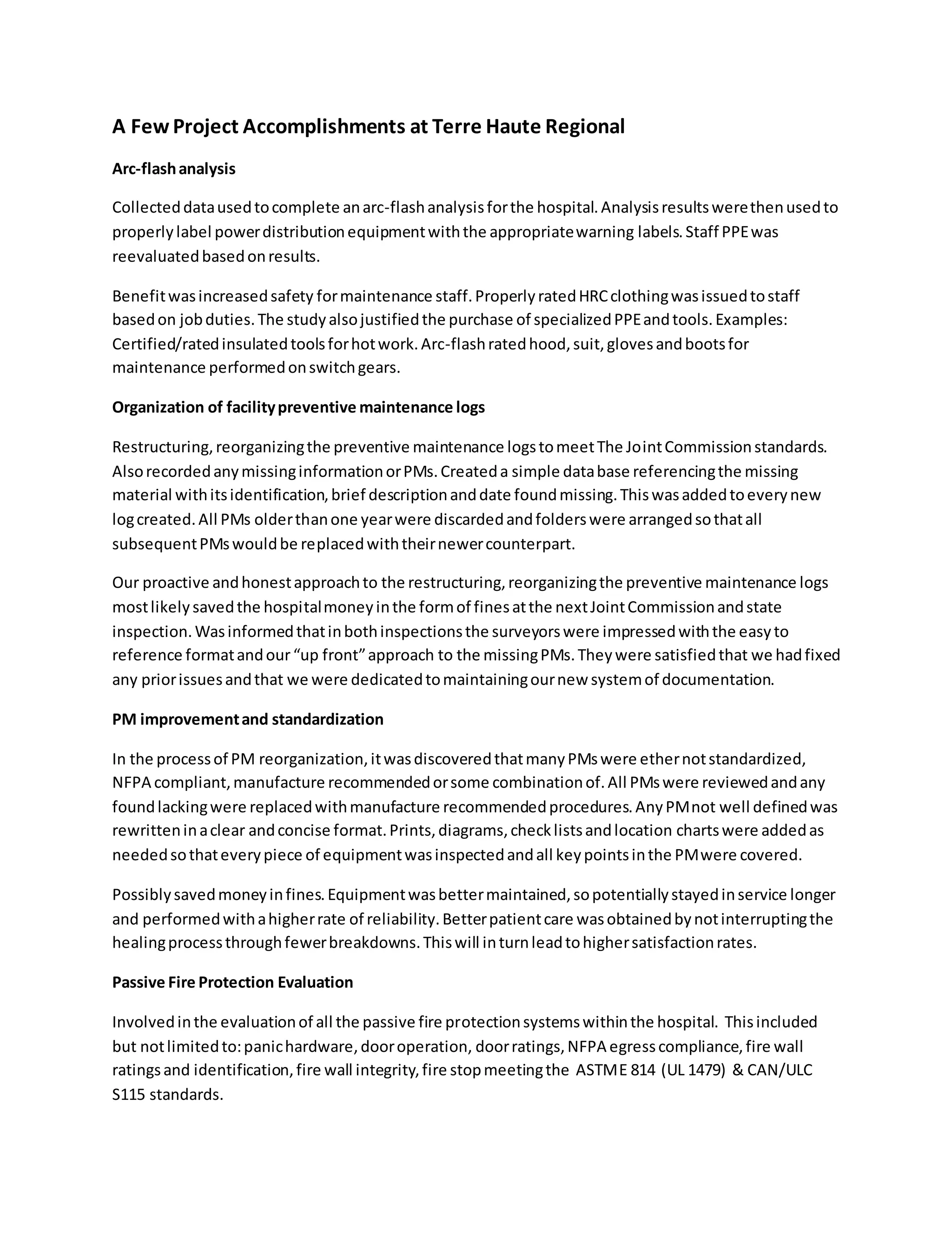 Project Accomplishments | PDF