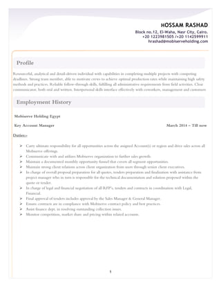 Hossam Rashad CV | PDF