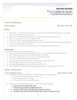 Hossam Rashad CV | PDF