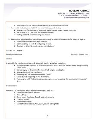 Hossam Rashad CV | PDF