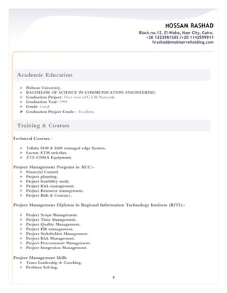 Hossam Rashad CV | PDF