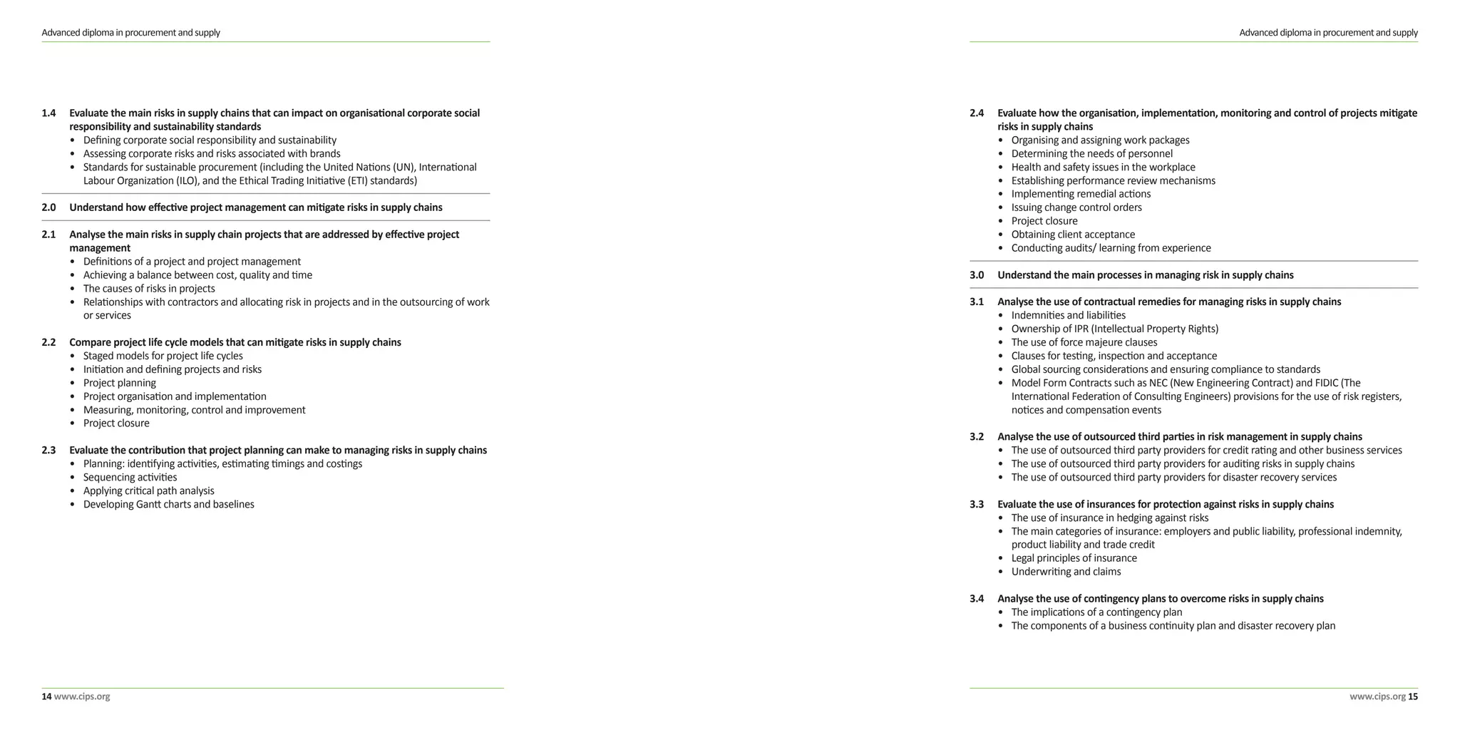 CIPS - Advance Diploma Guide | PDF