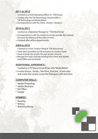 Zahid Abdullah CV. | PDF