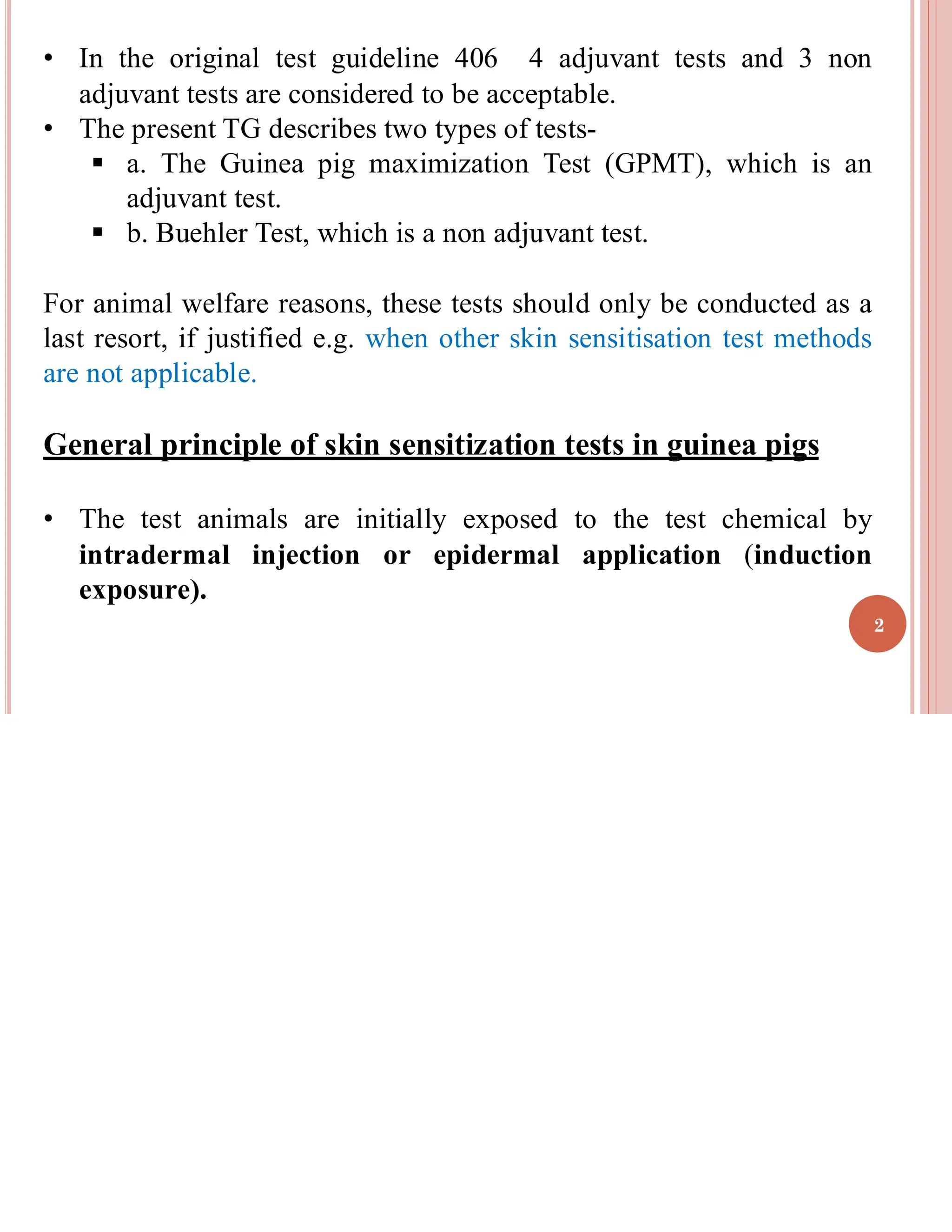 Acute Skin sensitization studies Guidelines | PDF