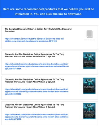 Discworld Complete 43 Books Terry Pratchett | PDF