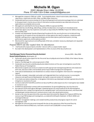Michelle M. Ogan - Resume | DOCX