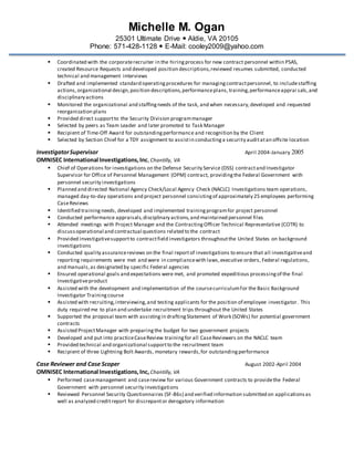 Michelle M. Ogan - Resume | DOCX