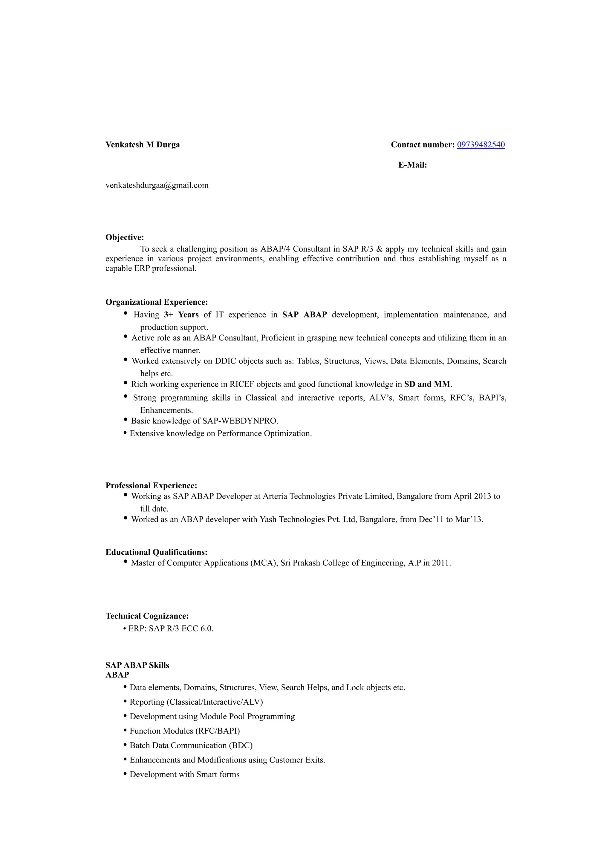 SAP-ABAP Resume.doc