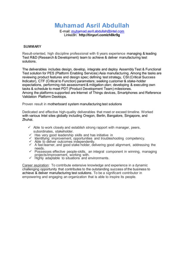 Asril_Resume_LinkedIn | PDF