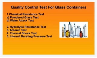 Quality control tests for packaging materials | PPT