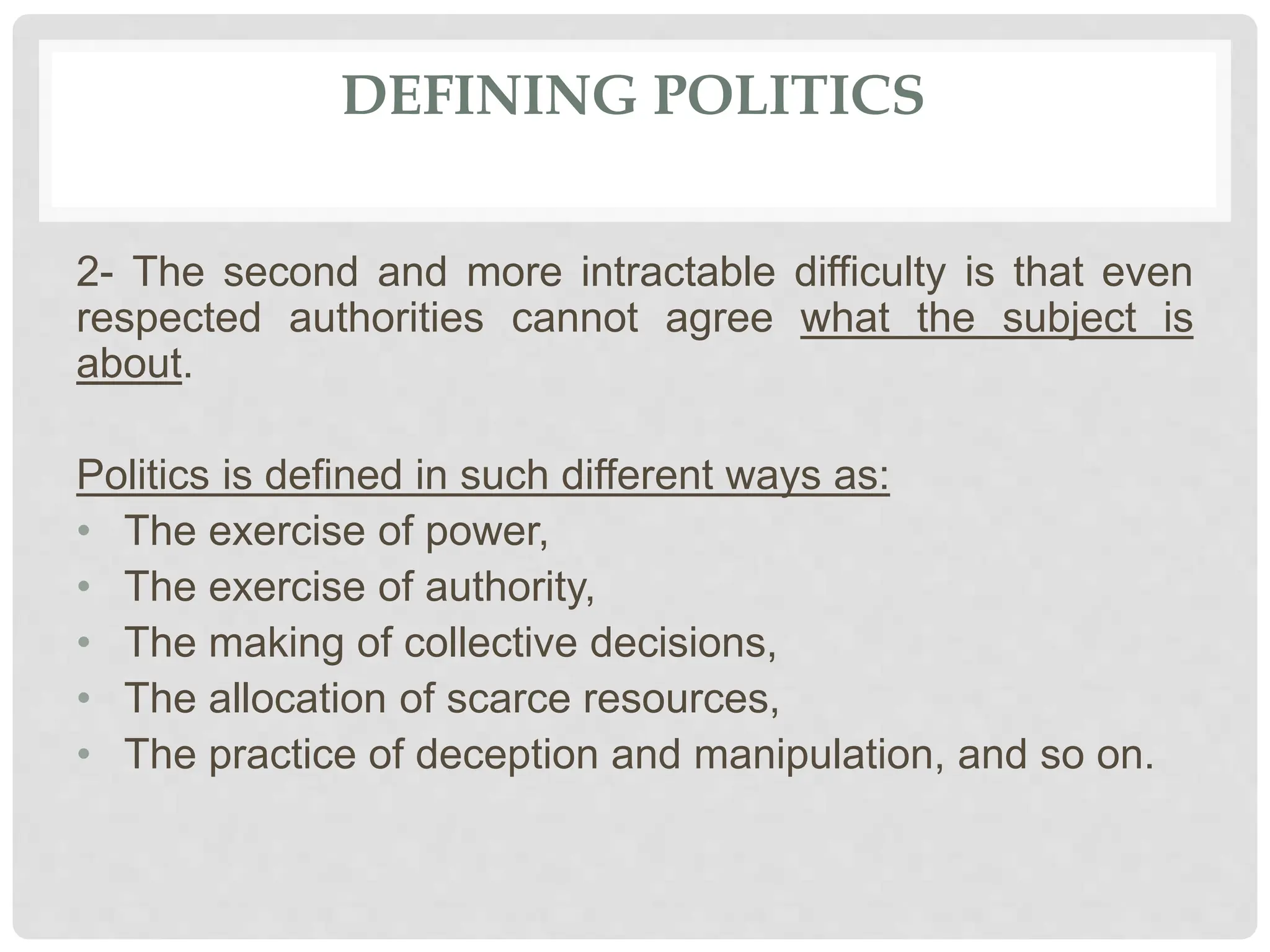 What is Politics by Andrew Heywood - Introduction to Politics | PPT