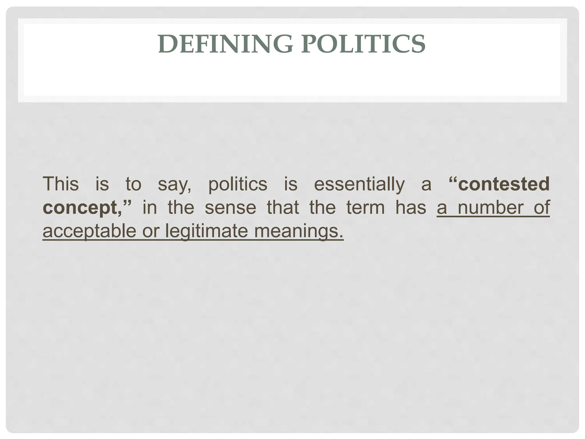 What is Politics by Andrew Heywood - Introduction to Politics | PPT