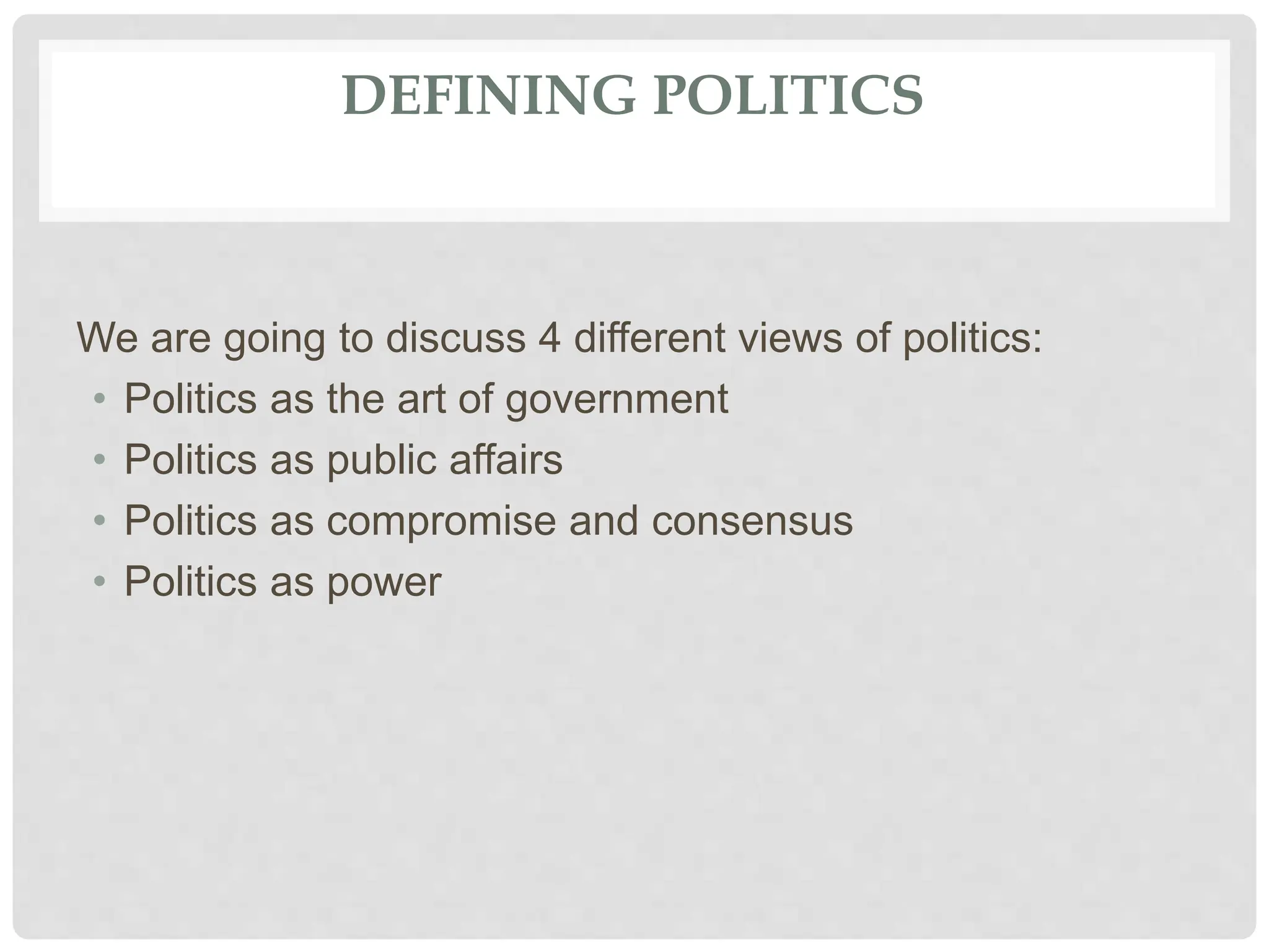 What is Politics by Andrew Heywood - Introduction to Politics | PPT