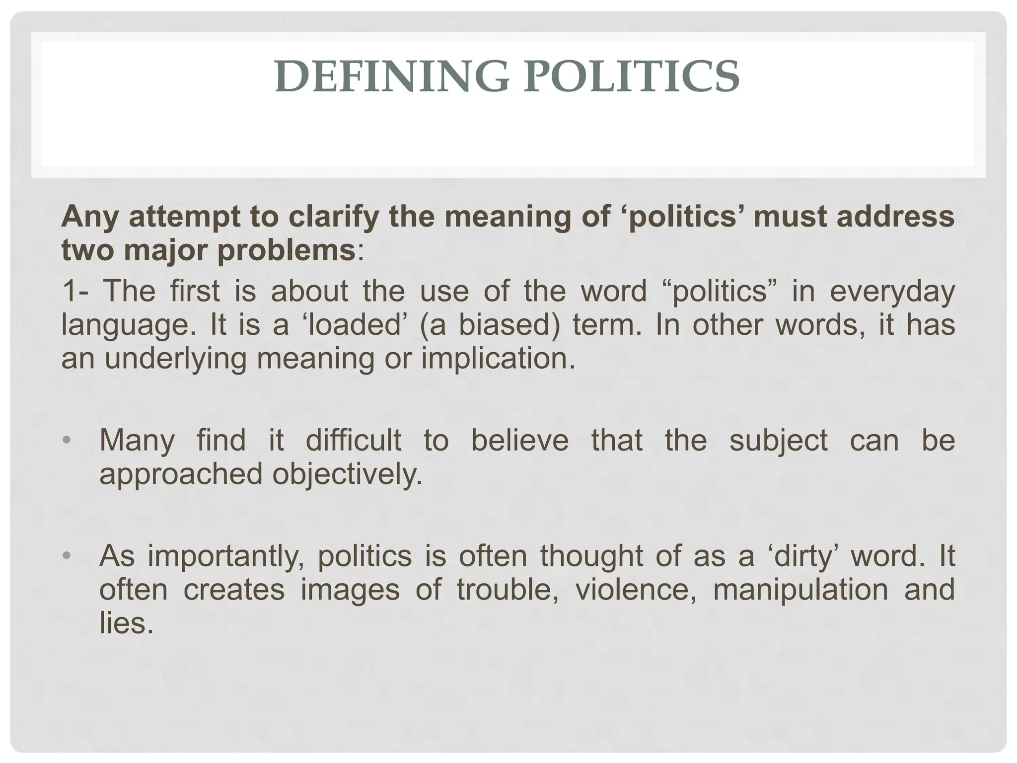 What is Politics by Andrew Heywood - Introduction to Politics | PPT