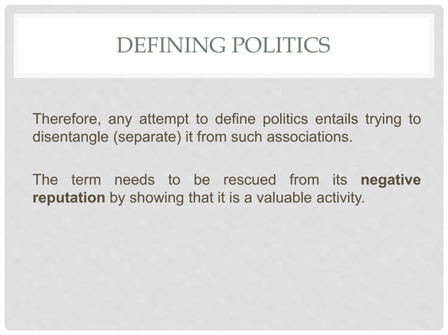What is Politics by Andrew Heywood - Introduction to Politics | PPT ...