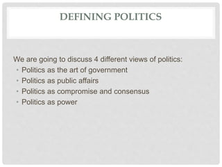 What is Politics by Andrew Heywood - Introduction to Politics | PPT