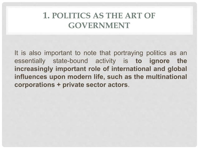 What is Politics by Andrew Heywood - Introduction to Politics | PPT ...