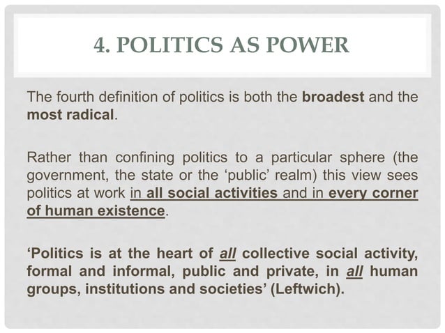 What is Politics by Andrew Heywood - Introduction to Politics | PPT ...