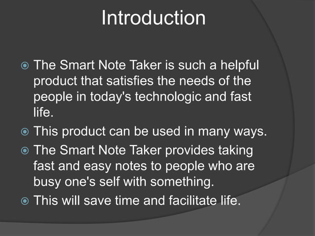 406829904-Smart-Note-Taker-PPT.pptx