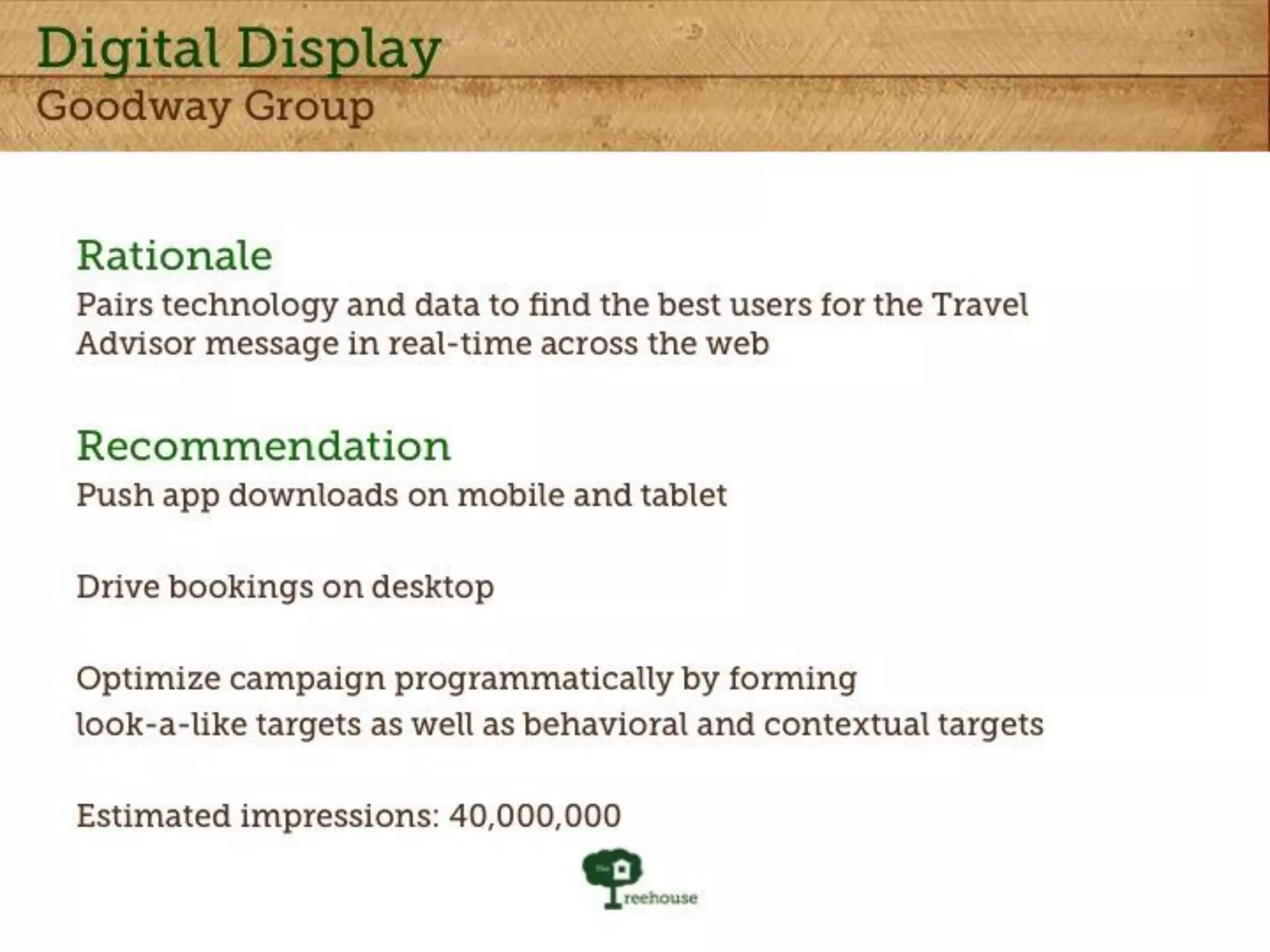 Treehouse Presentation Pdf