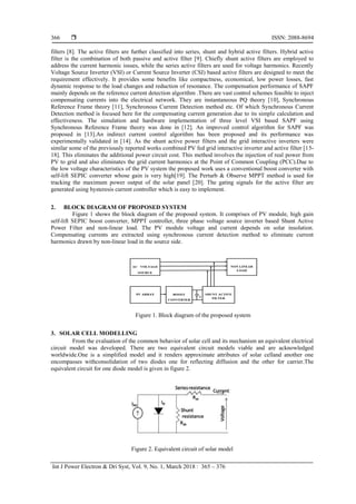Grid Interconnected Photo Voltaic System Using Shunt Active Filter for Power Quality Improvement ...