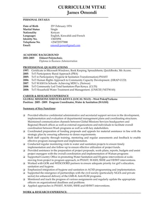 CV_JAMES_STEPHEN_OMONDI | PDF