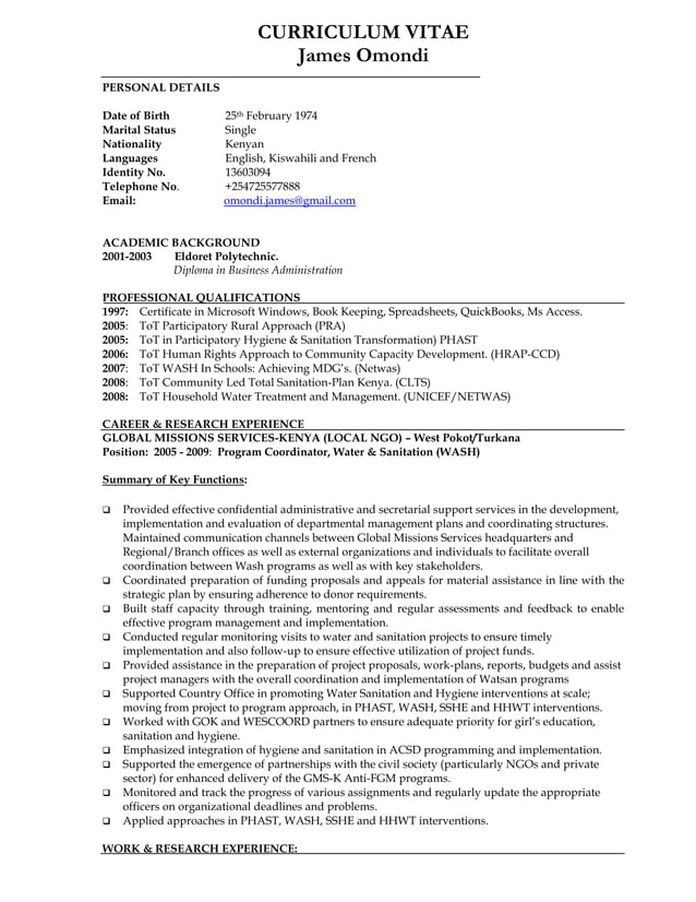 CV_JAMES_STEPHEN_OMONDI | PDF