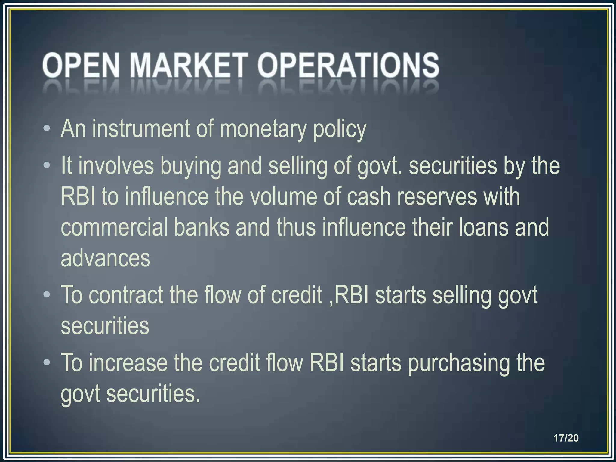 RBI and its role presentation | PPTX