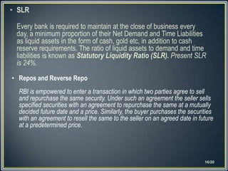 RBI and its role presentation | PPTX