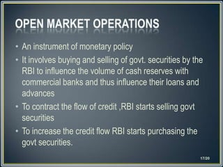 RBI and its role presentation | PPTX