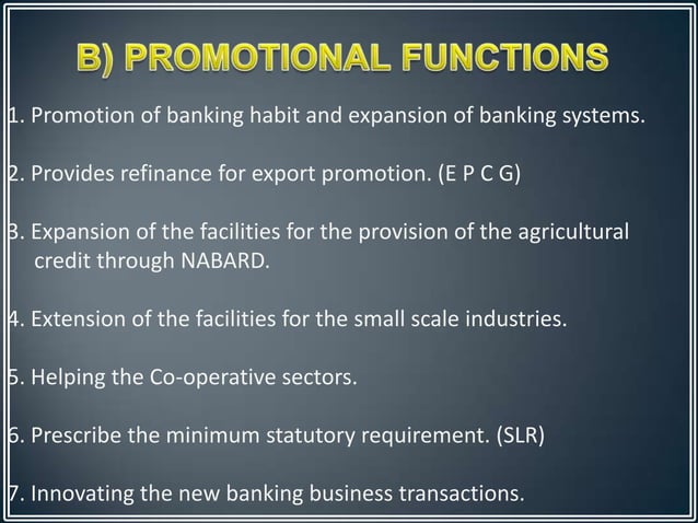 RBI and its role presentation | PPTX