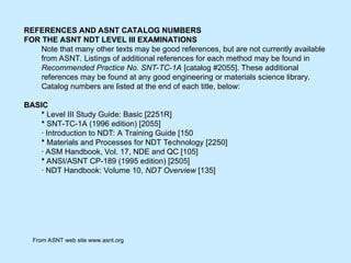 407118323-Basic presentation ASNT L-3 .ppt
