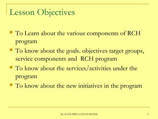 RCH program | PPT