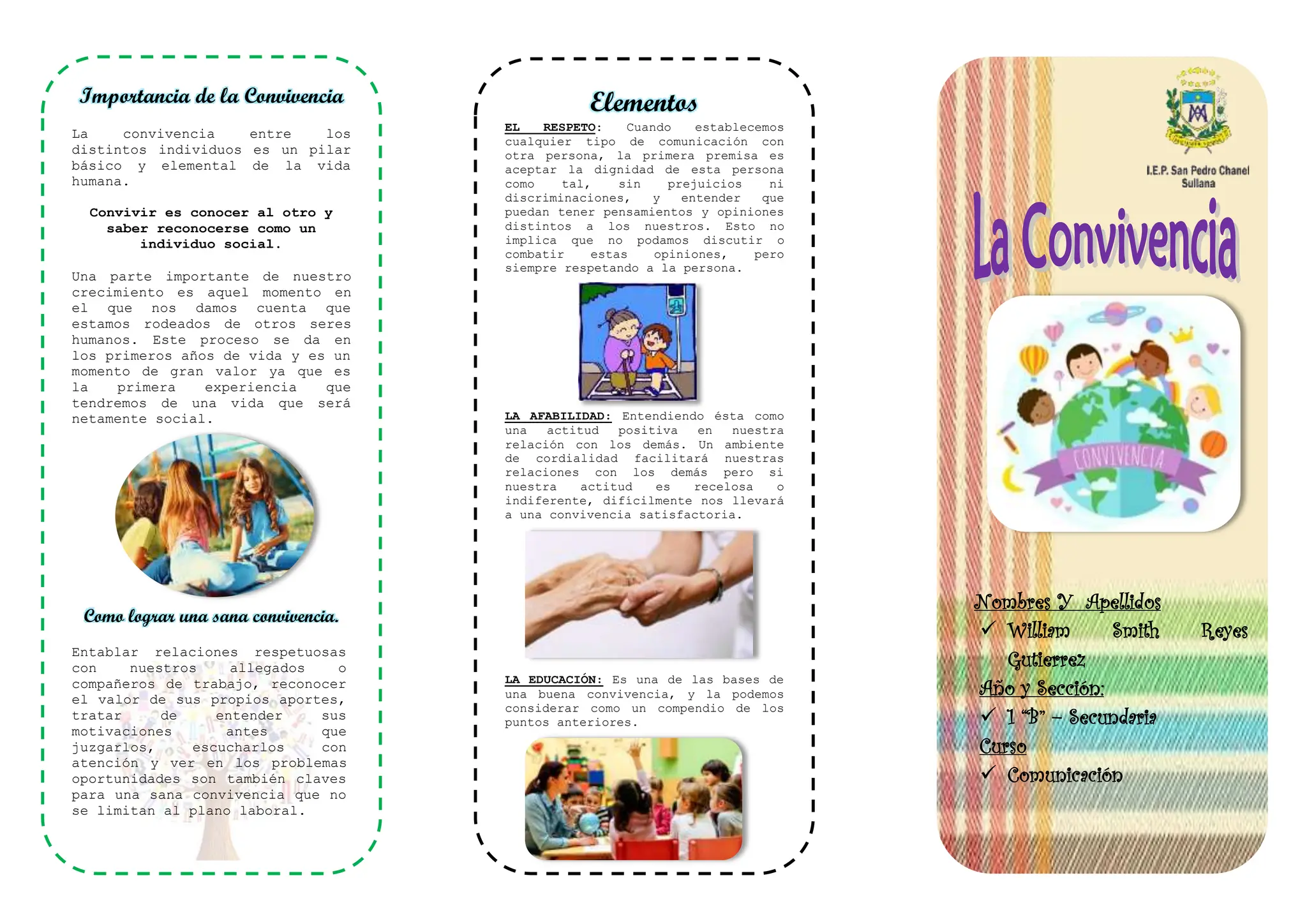 triptico-conviviencia intersante e importante | PDF