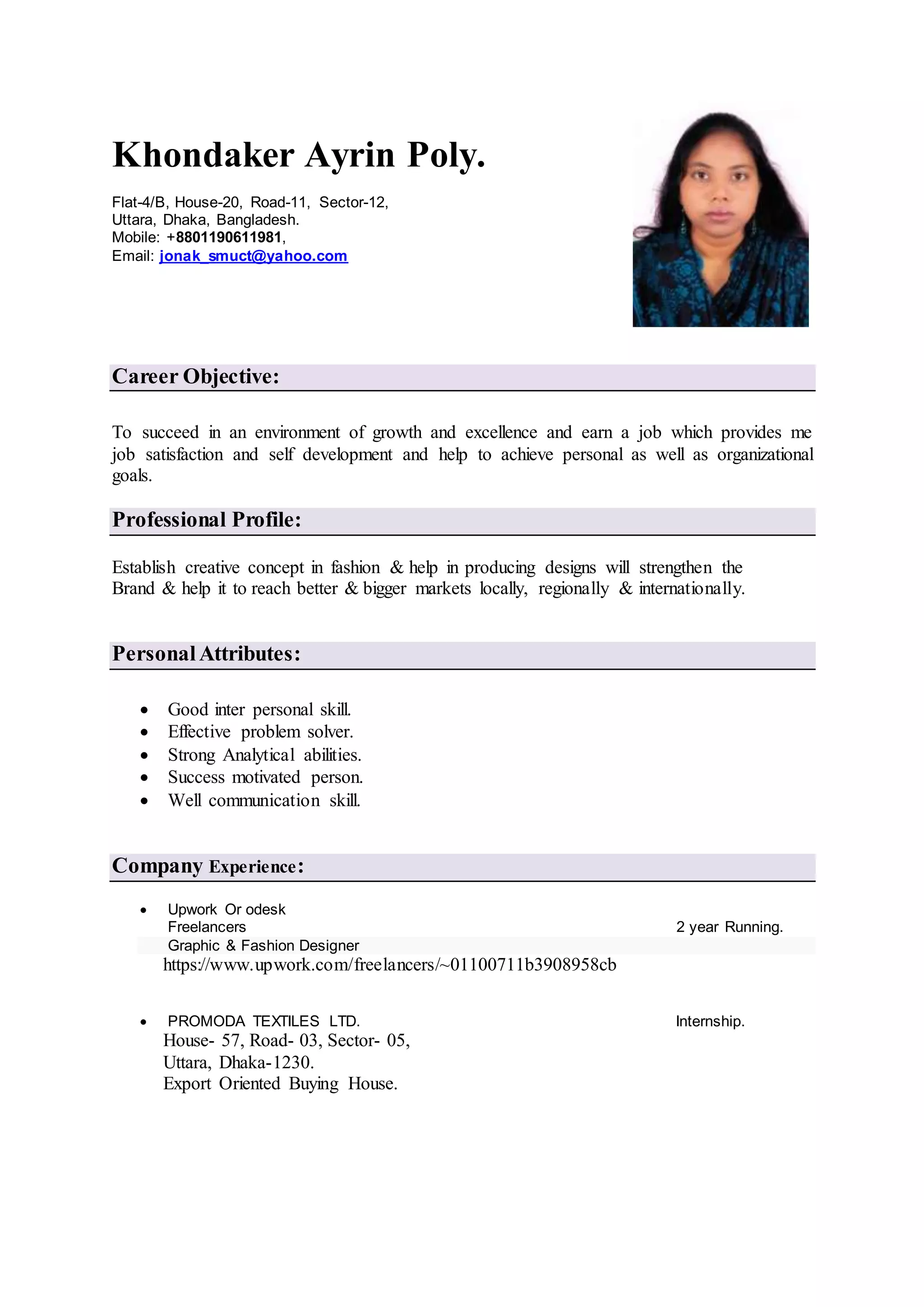Poly final cv | DOCX | Desktop Publishing | Computer Software and Applications