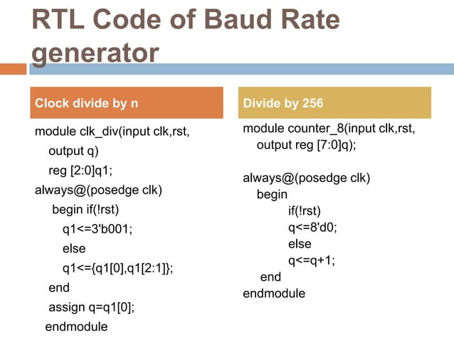 407841208-Modular-UART.pptx design and architecture | PPTX | Computing | Technology & Computing