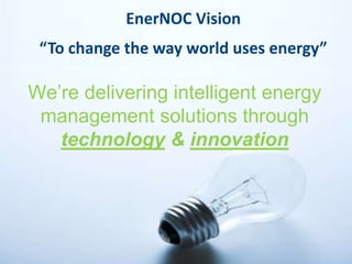 EnerNOC presentation for Mass Big Data Tech Trek Worcester, Don Jenkins ...