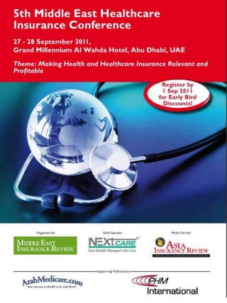 5th middle east healthcare insurance conference abu dhabi | PDF