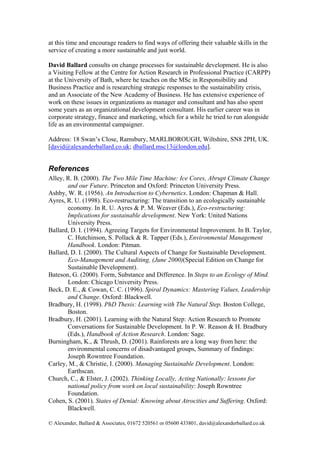 Using Learning Processes to Promote Change for SD final | PDF