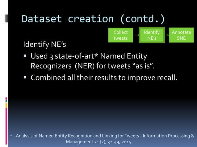 Salient named entity identification system | PPT