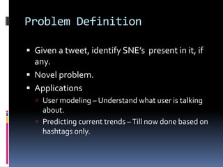 Salient named entity identification system | PPT