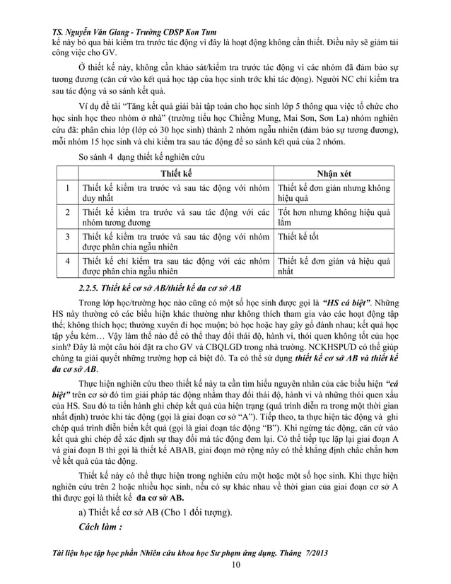 Nghiên Cứu Khoa Học Sư Phạm Ứng Dụng | PDF