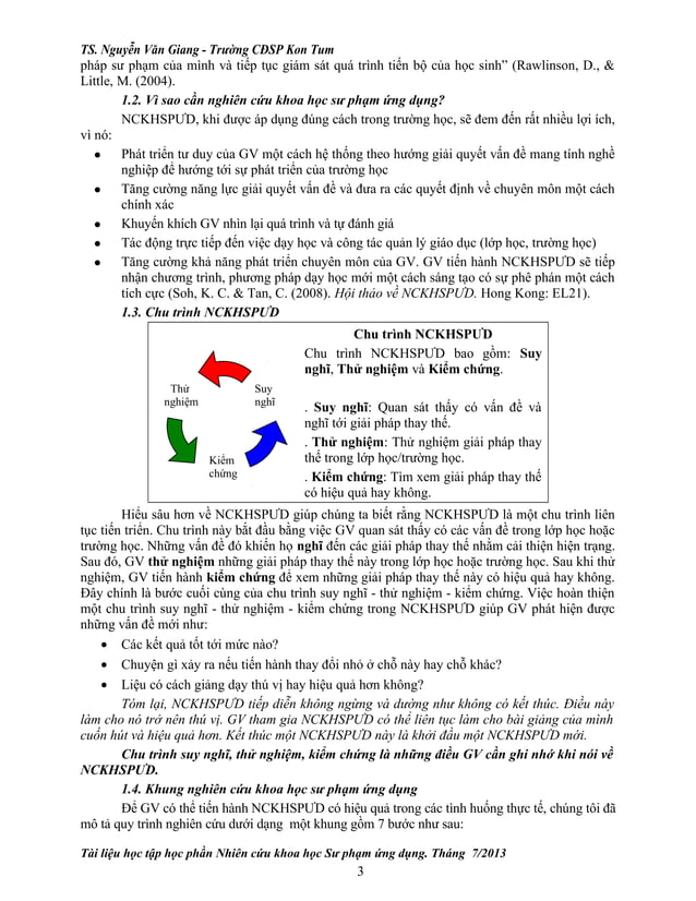 Nghiên Cứu Khoa Học Sư Phạm Ứng Dụng | PDF
