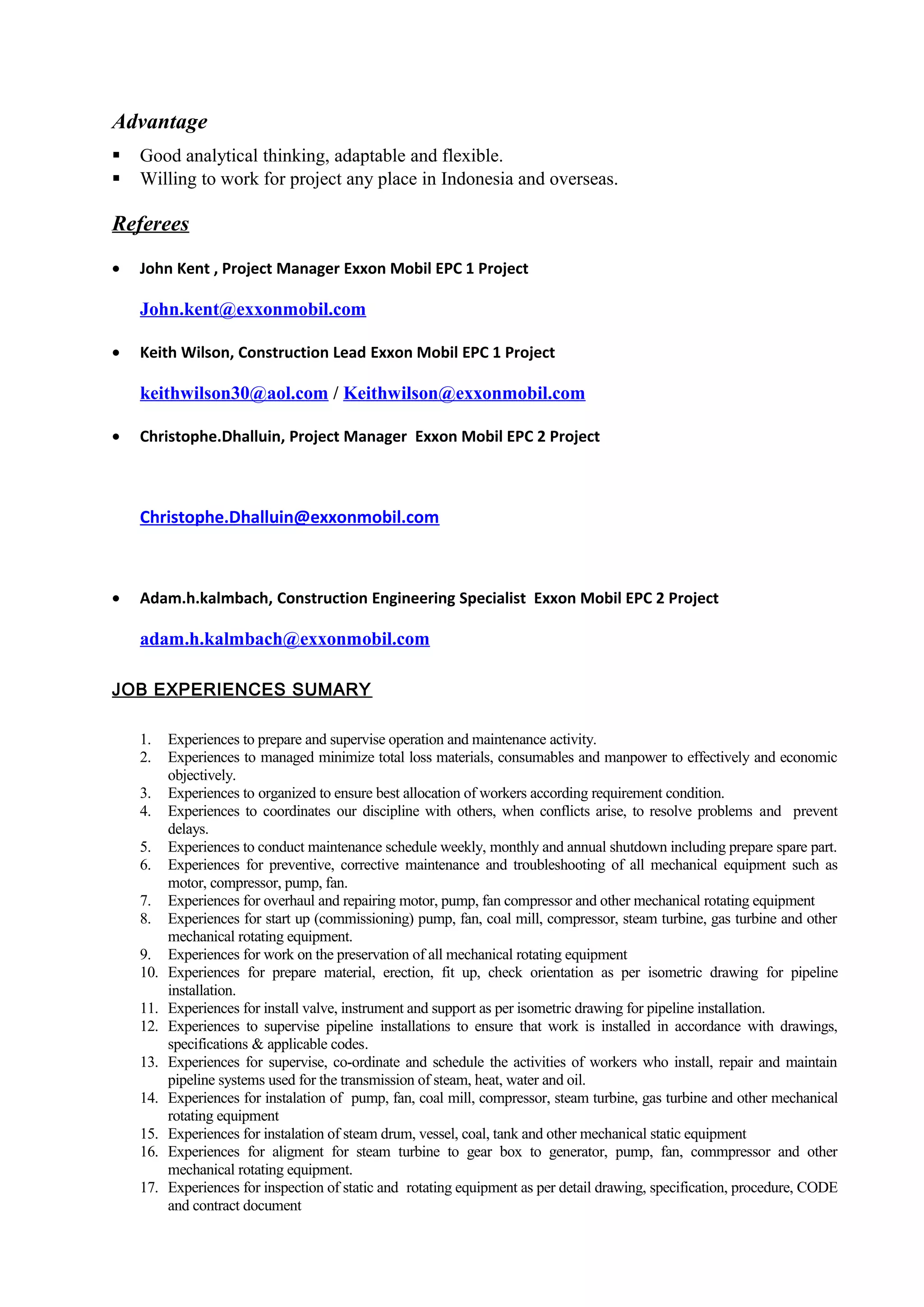 Update CV-Junaidi_Juni 2016 | PDF