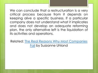 All you need to know about restructuring | PPT