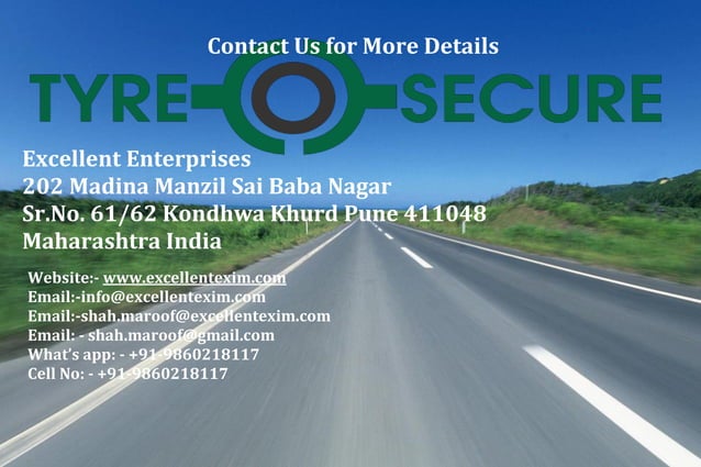 Tyre Secure PPT | PDF | Auto Safety Technologies | Auto Technology