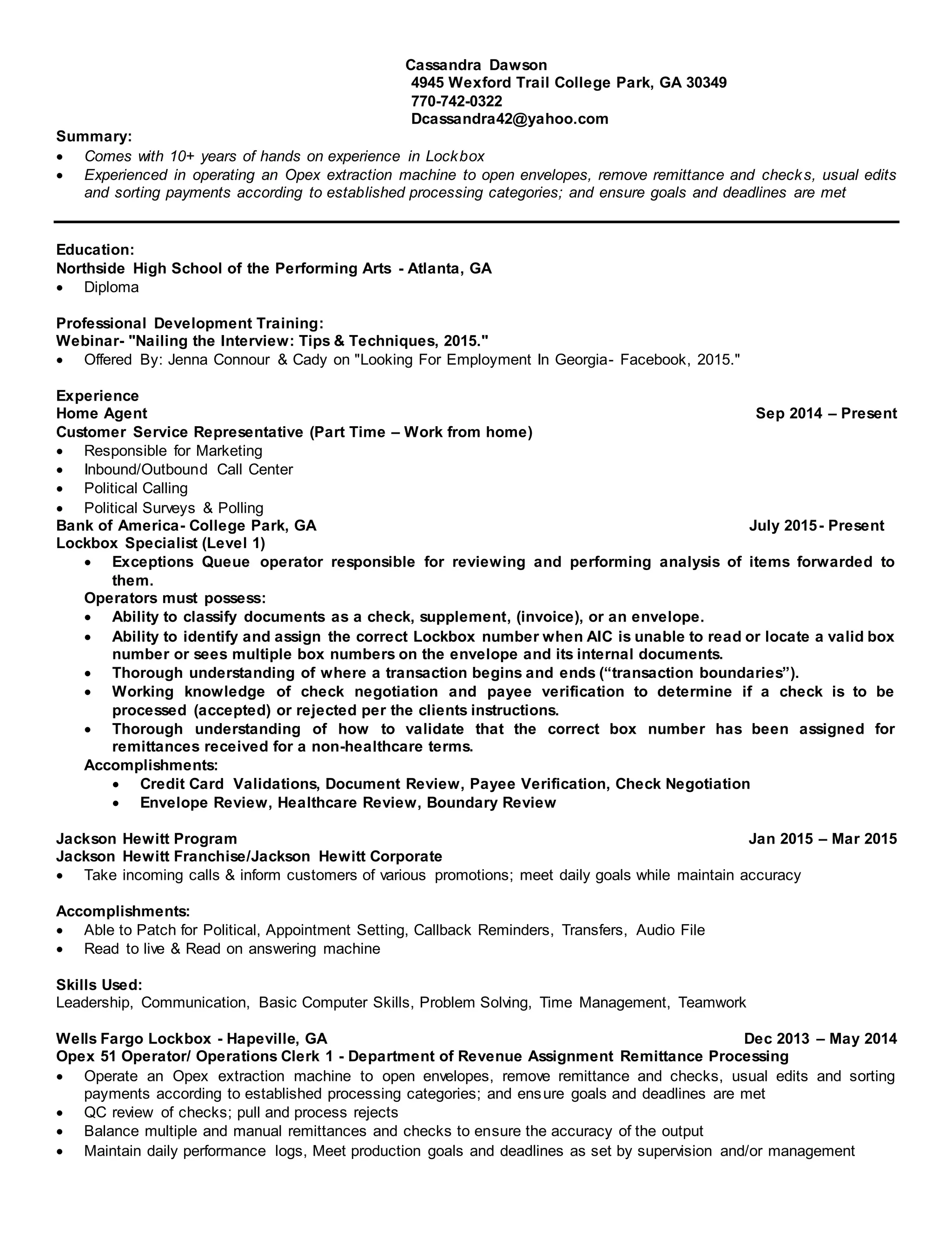 Cassandra Dawson | DOCX