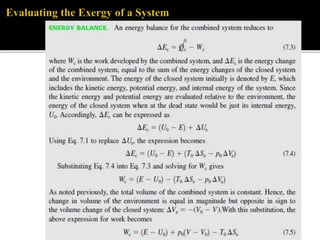 Thermodynamics analysis of energy, entropy and exergy | PPT
